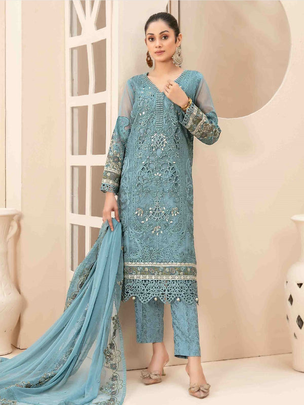 Buy Embroidered Heavy Chiffon Salwar Kameez - Pakistani Dress - C1222A ...