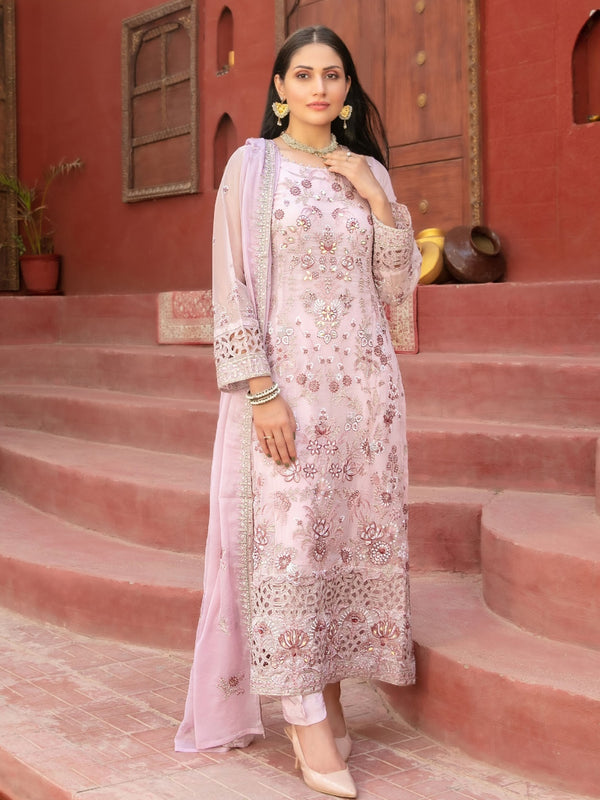 Buy Fancy Embroidered Chiffon Salwar Kameez - Pakistani Dress - C1340C ...