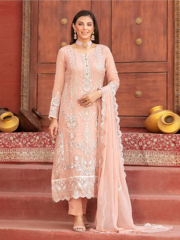Buy Fancy Embroidered Chiffon Salwar Kameez - Pakistani Dress - C1340F ...